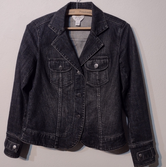 Talbots | Jackets & Coats | Talbots Stretch Denim Jacket Size 4 Petite ...